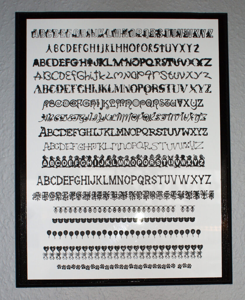 Skrifttyper - AM-Gravering - Skrifter til gravering for bedst resultat